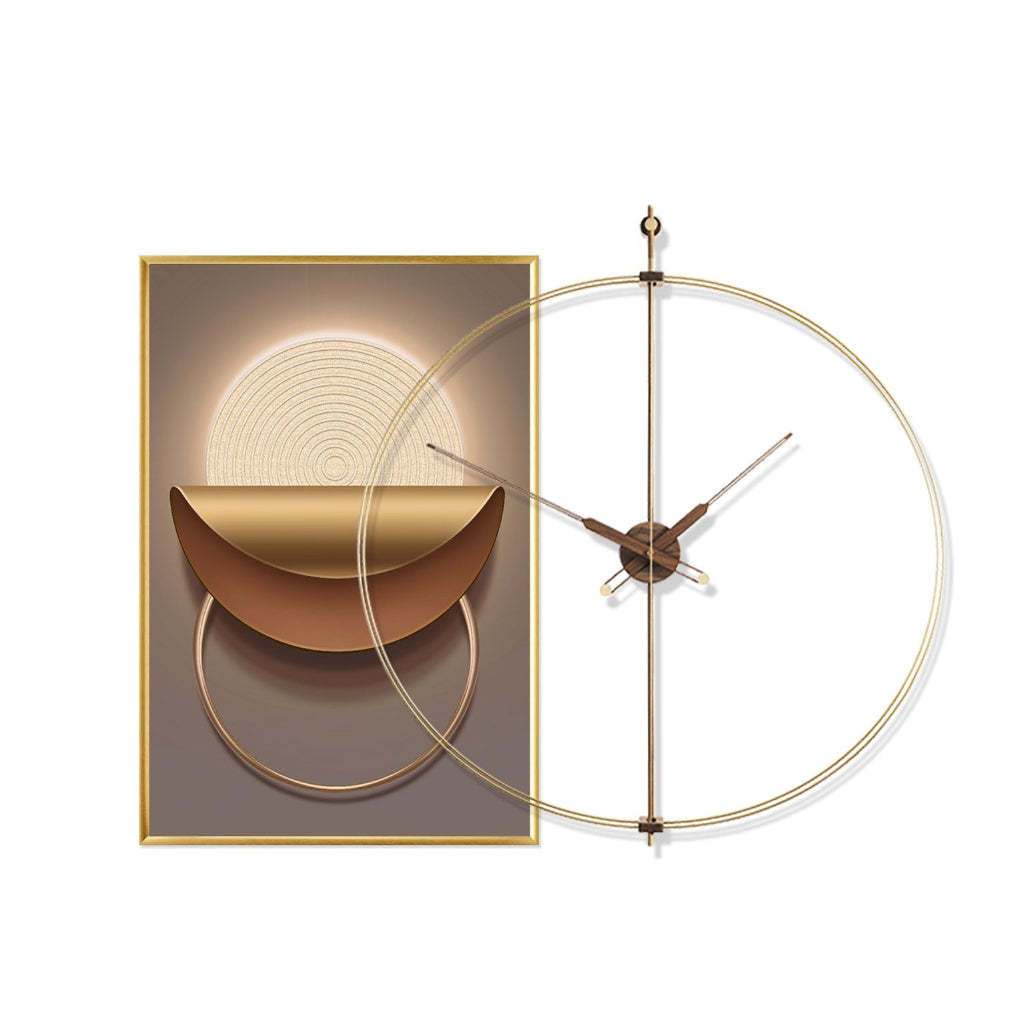Buy Designer Art and Nomon Barcelona Gold Wall Clock | Spacio India