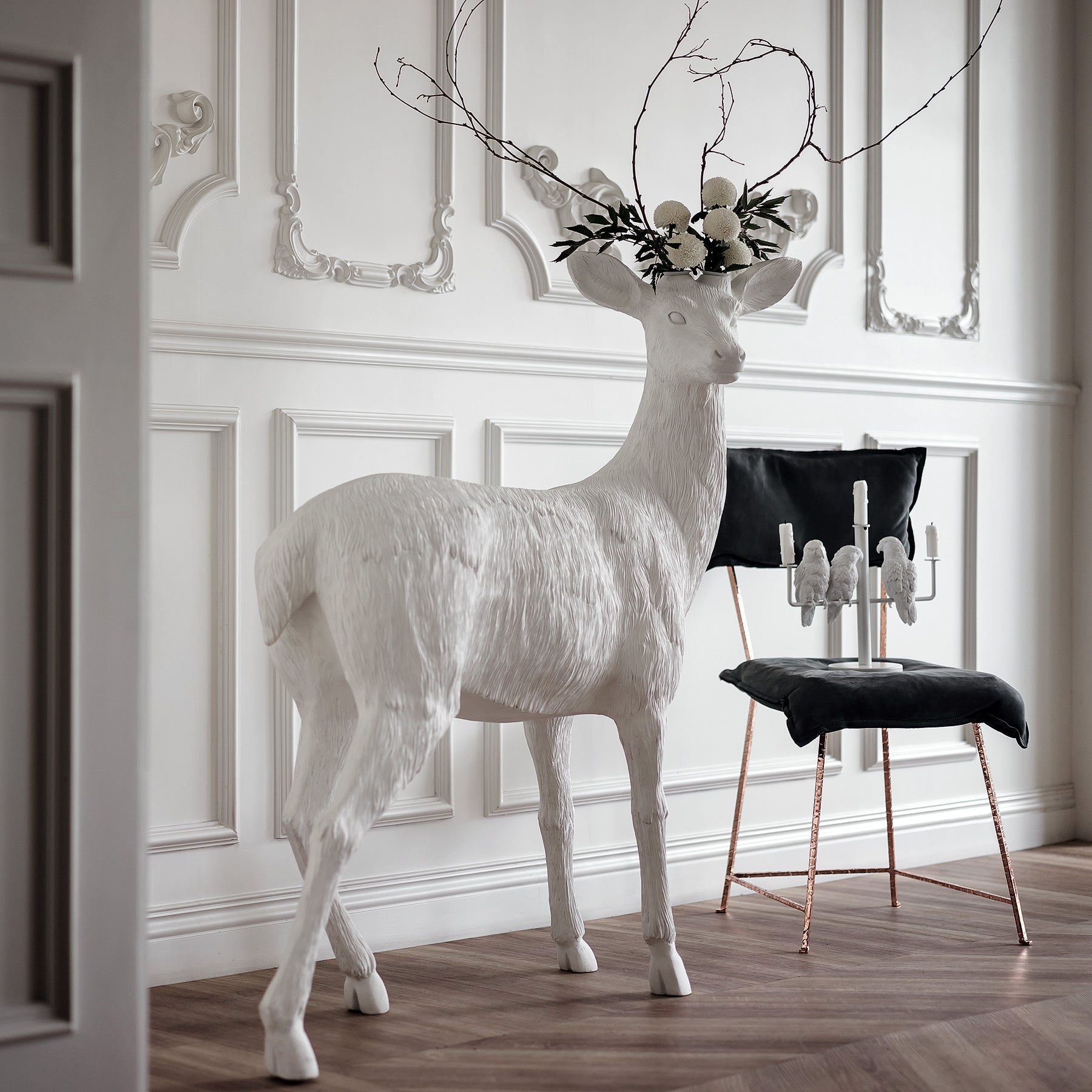 Deer Floor Vase Sculpture by Haoshi | Spacio