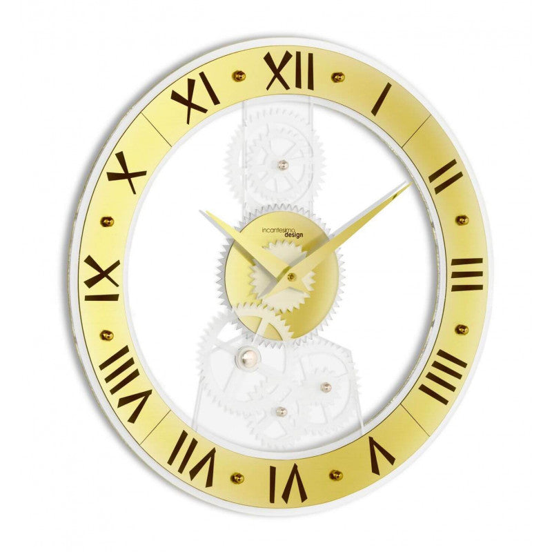Buy Incantesimo Genius Gold Italian Luxury Wall Clock | Spacio India