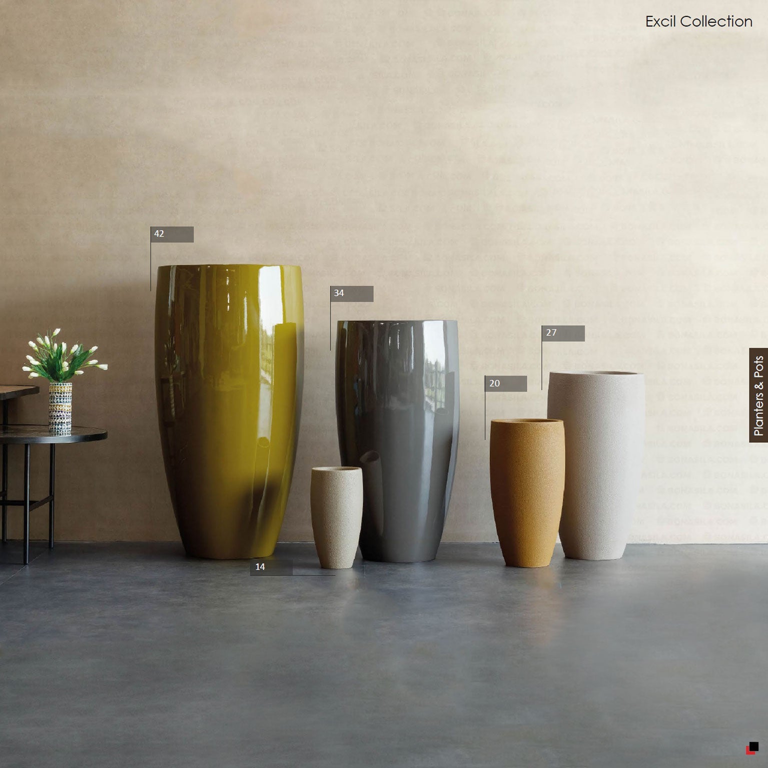 Luxury Planters Excil Collection for Indoors & Outdoors | Spacio India