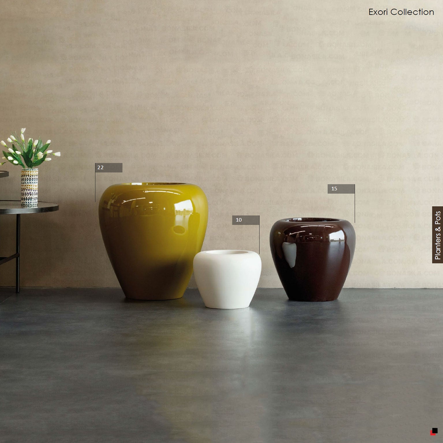 Luxury Planters Exori Collection for Indoors & Outdoors | Spacio India