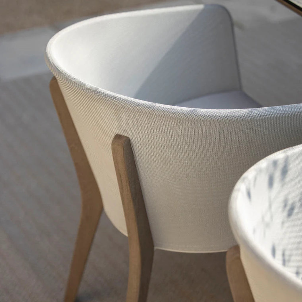 Selva Dining Arm Chair Outdoor Furniture by Les Jardins | Spacio