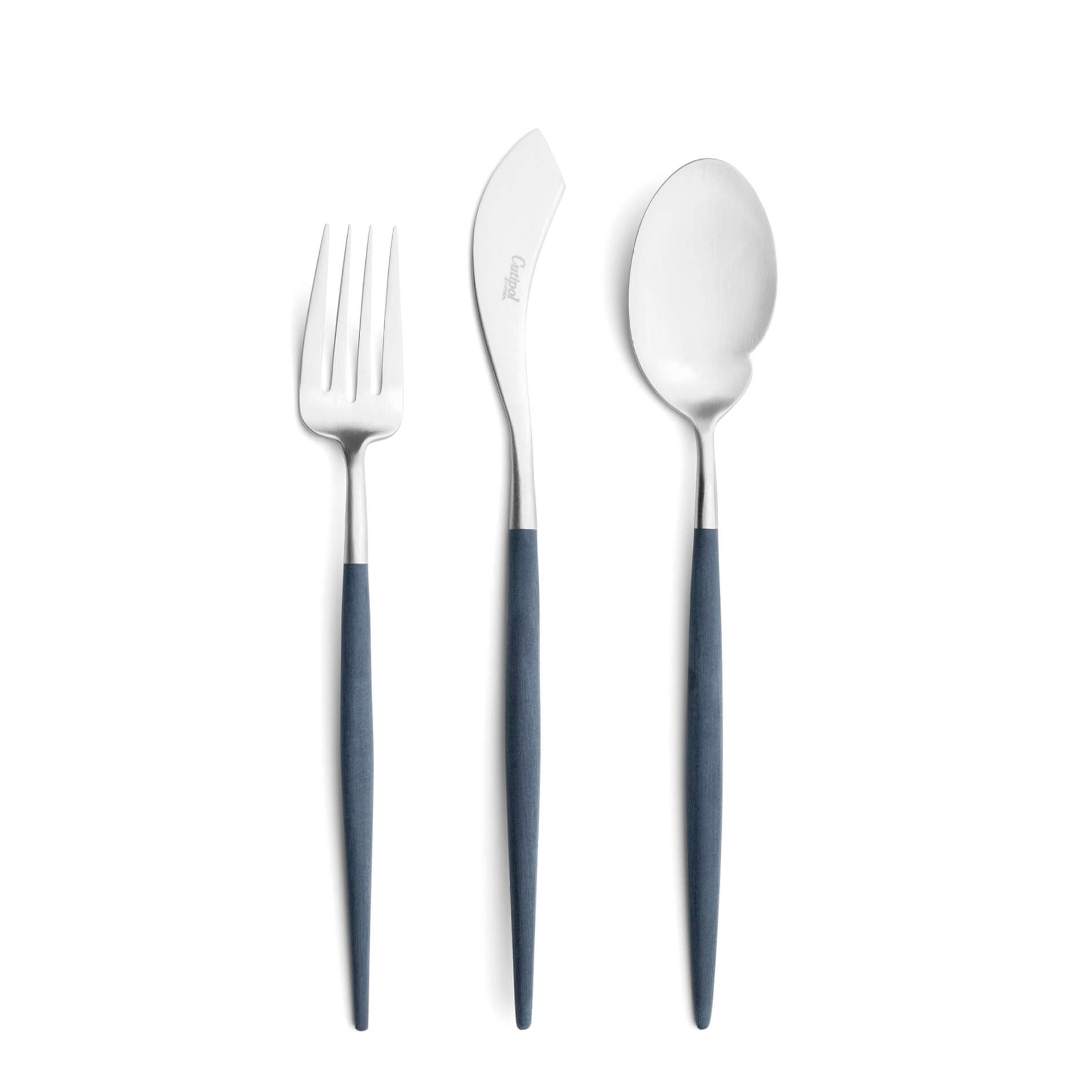 Goa Blue Matt Stainless Steel Cutlery Set by Cutipol | Spacio