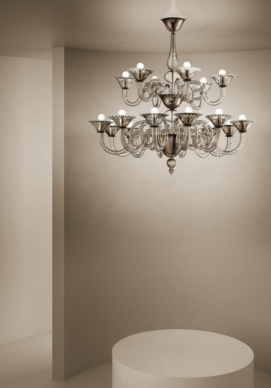 Sylcom Dolfin Venetian Glass Chandelier | Spacio India